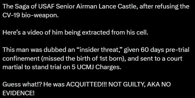 The Saga of USAF Senior Airman Lance Castle ... - The True Great ...
