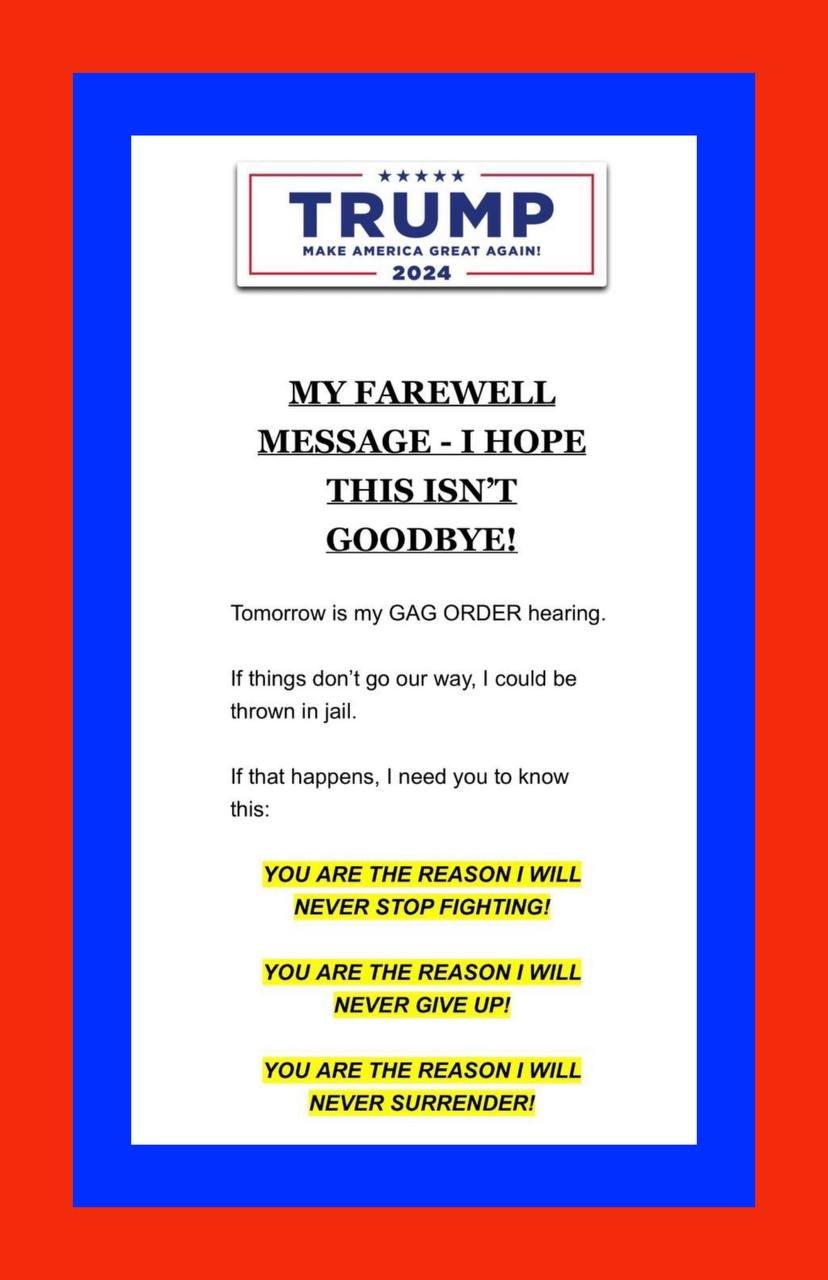 “My Farewell Message- I Hope This Isn’t Goodbye” - The True Great ...
